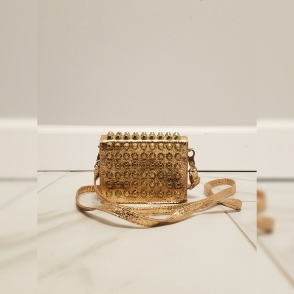 N/A | Bags | Rose Gold Studded Crossbody Camera Bag | Poshmark